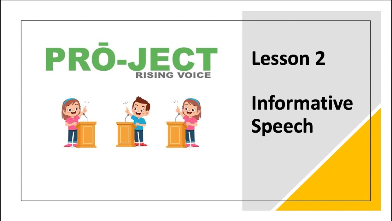 Informative Speeches for Elementary Students | Kids Public Speaking for ...