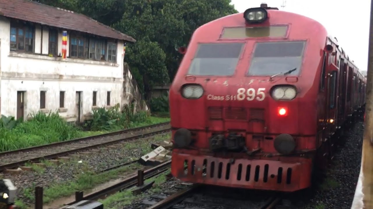 CLASS S11 895 RED TRAIN 🚂 SRI LANKA 🇱🇰 RAILWAY 🚃 COLOMBO TOP 10 # ...