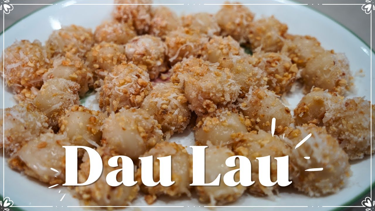 Dau Lau | Chinese Boiled Mochi With Melted Sugar Inside | Rolled In ...