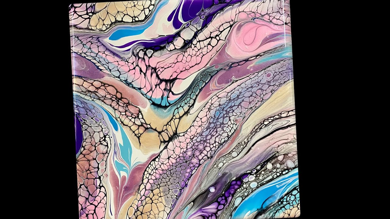 (1409) Awesome Results, Puddle Swipe, Bloom Mixture, Acrylic Paint ...