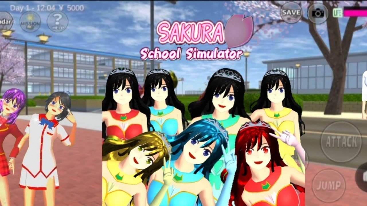 Sakura school simulator girl group dance 😱/dance/ Sakura dancing/Sakura ...