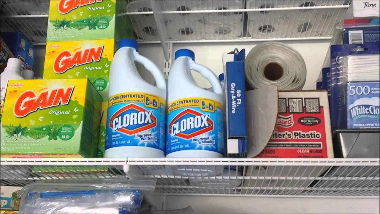 Prepper Garage Stockpile Reorganization! New Shelves for SHTF Dry Goods ...