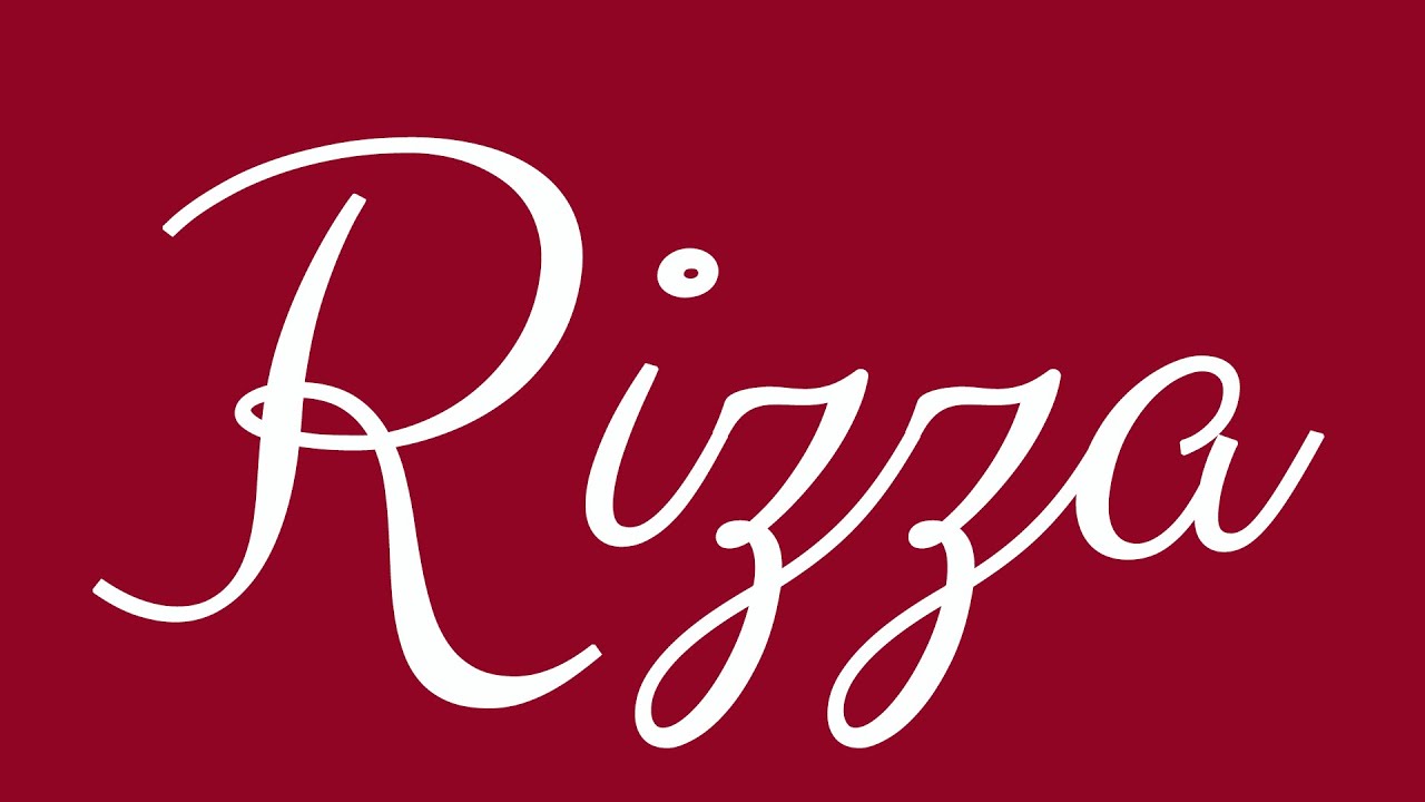 Learn how to Write the Name Rizza Signature Style in Cursive Writing ...