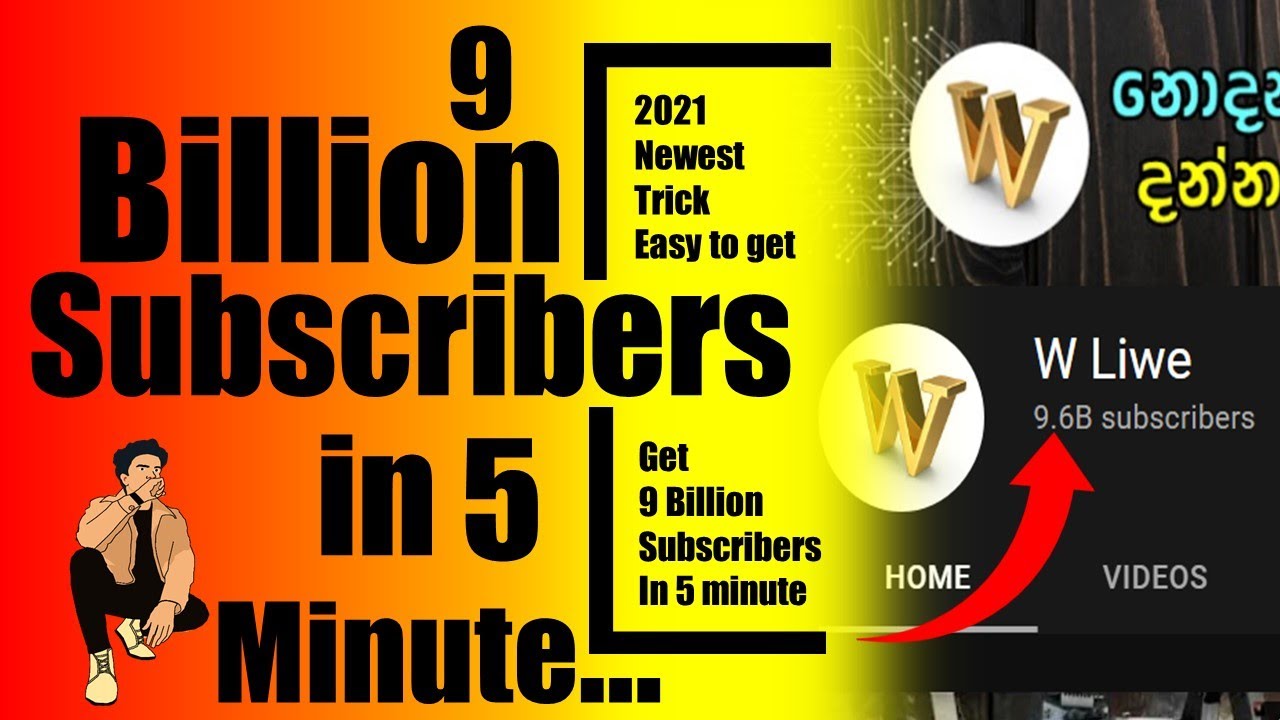 9 Billion subscribers in 5 minute | For content creators | From W Liwe ...