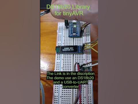 DS18b20 library for the tinyAVR series 0, 1 and 2 - YouTube