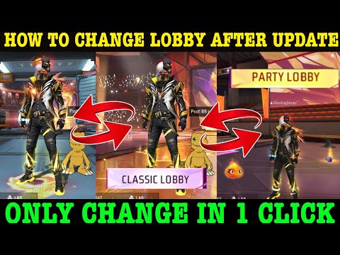 FREEFIRE NEW LOBBY KAISE KARE | HOW TO CHANGE FREE FIRE LOBBY | FREE FIRE ME LOBBY KAISE CHANGE KARE