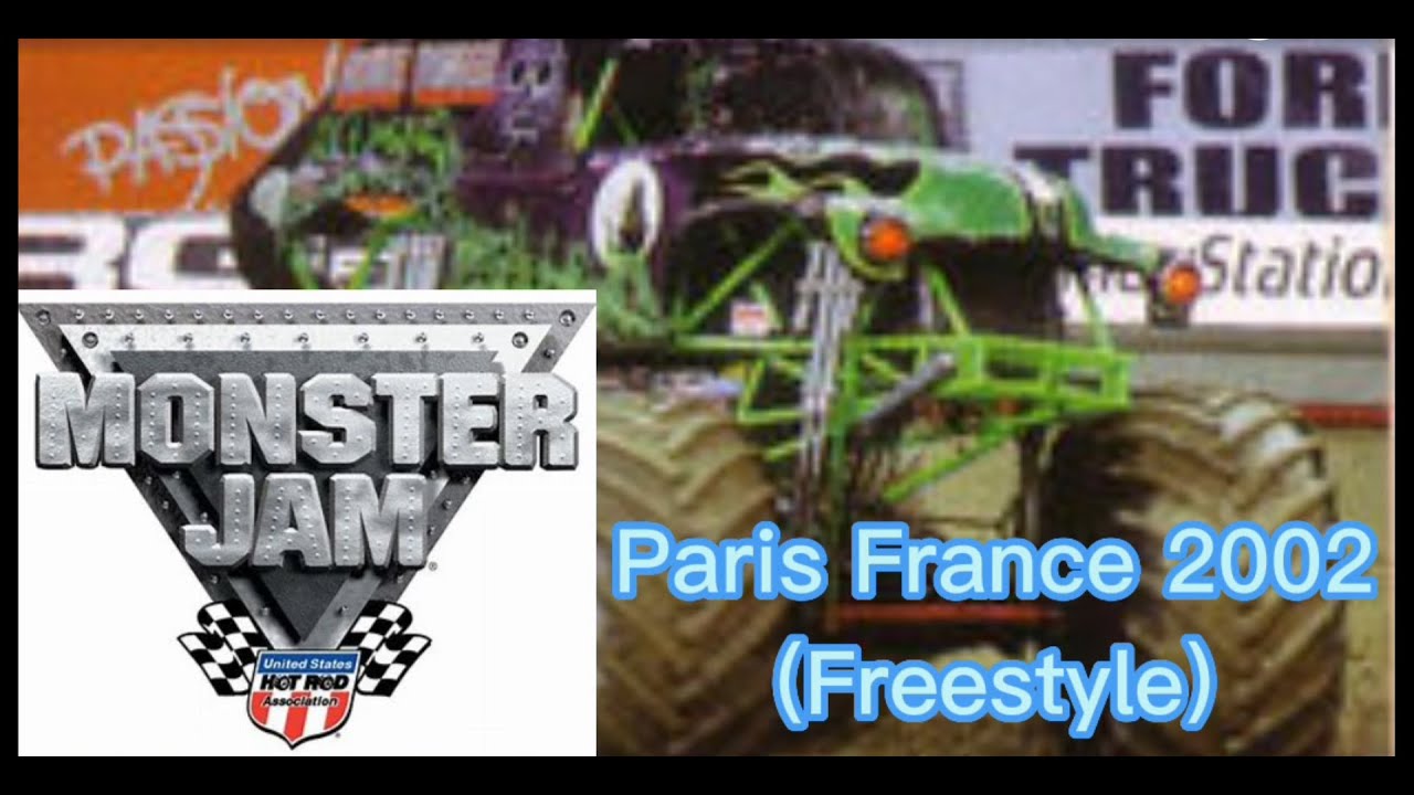Monster Jam Paris France 2002 Freestyle 10/19/02 - YouTube