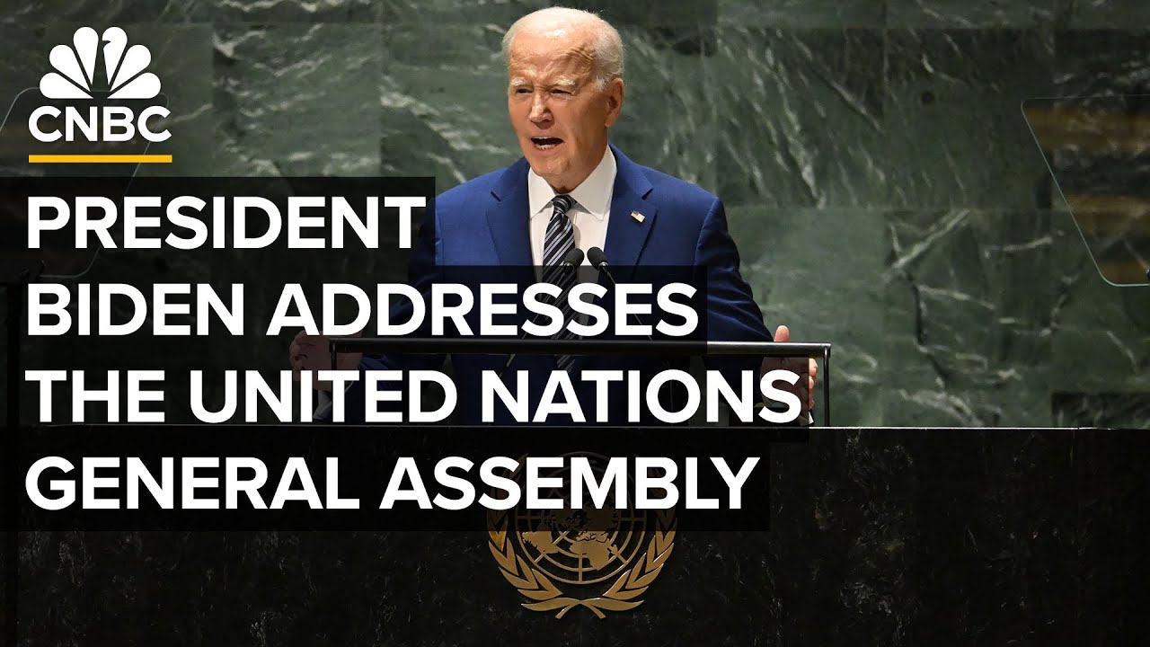 President Biden delivers remarks at the United Nations General Assembly ...