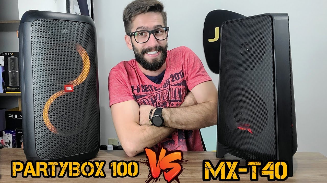 SAMSUNG GIGA PARTY MX-T40 300W Vs JBL PARTYBOX 100 160W: Qual é a ...