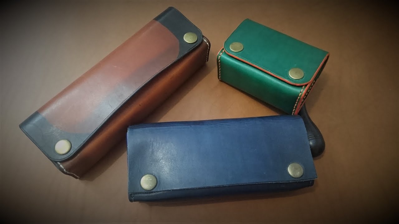 Making a Simple Leather Case [Free Pattern] - YouTube