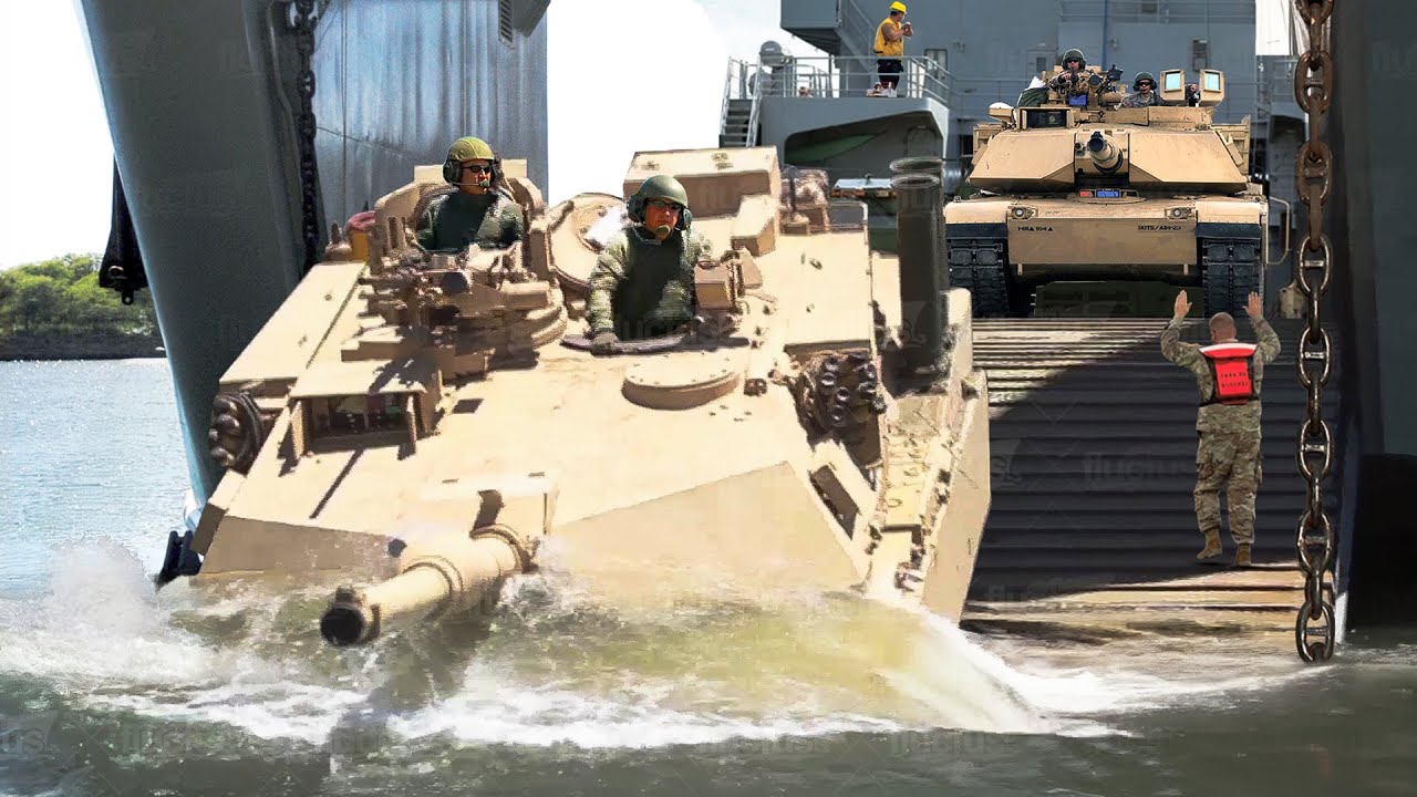 How the World's Heaviest Tank Lands on Beach Without Sinking - YouTube