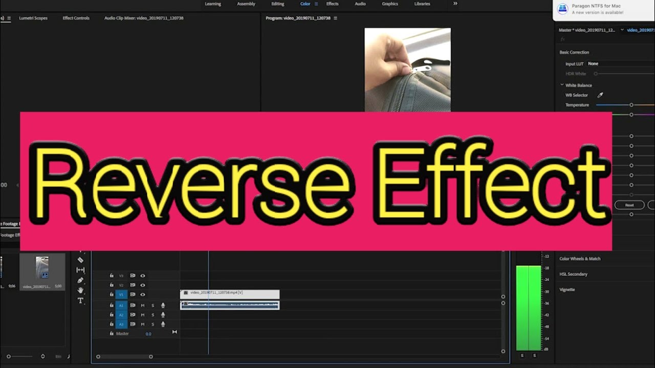How To REVERSE A Footage In Adobe PREMIERE PRO YouTube How To REVERSE A Footage In Adobe PREMIERE PRO YouTube