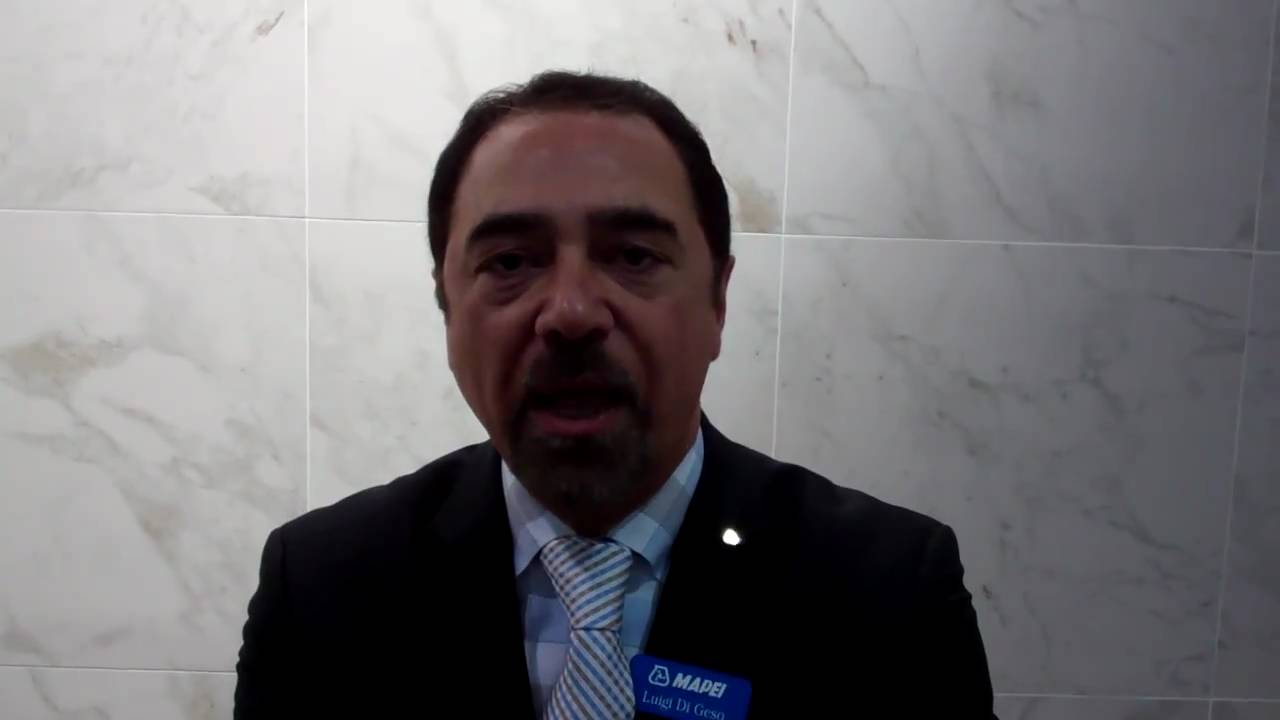 Mapei CEO Luigi Di Geso Talks Thinset for Large Format Tiles - YouTube