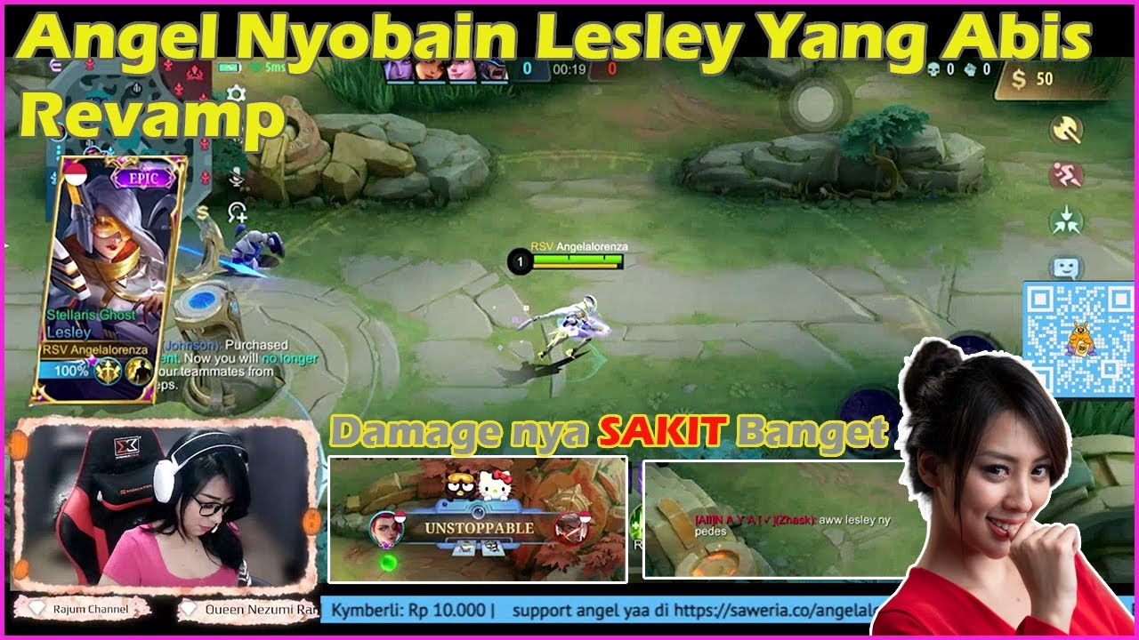 LESLEY ABIS REVAMP, SKILL 1 NYA SAKIT BANGET! - MABAR MOBILE LEGEND ...