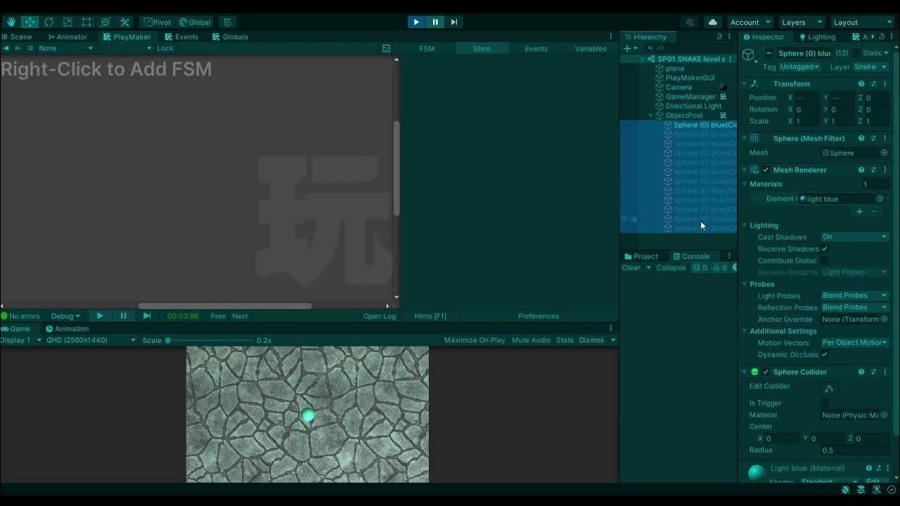 Playmaker SNAKE demo. Object pooling, Playmaker, Unity - YouTube