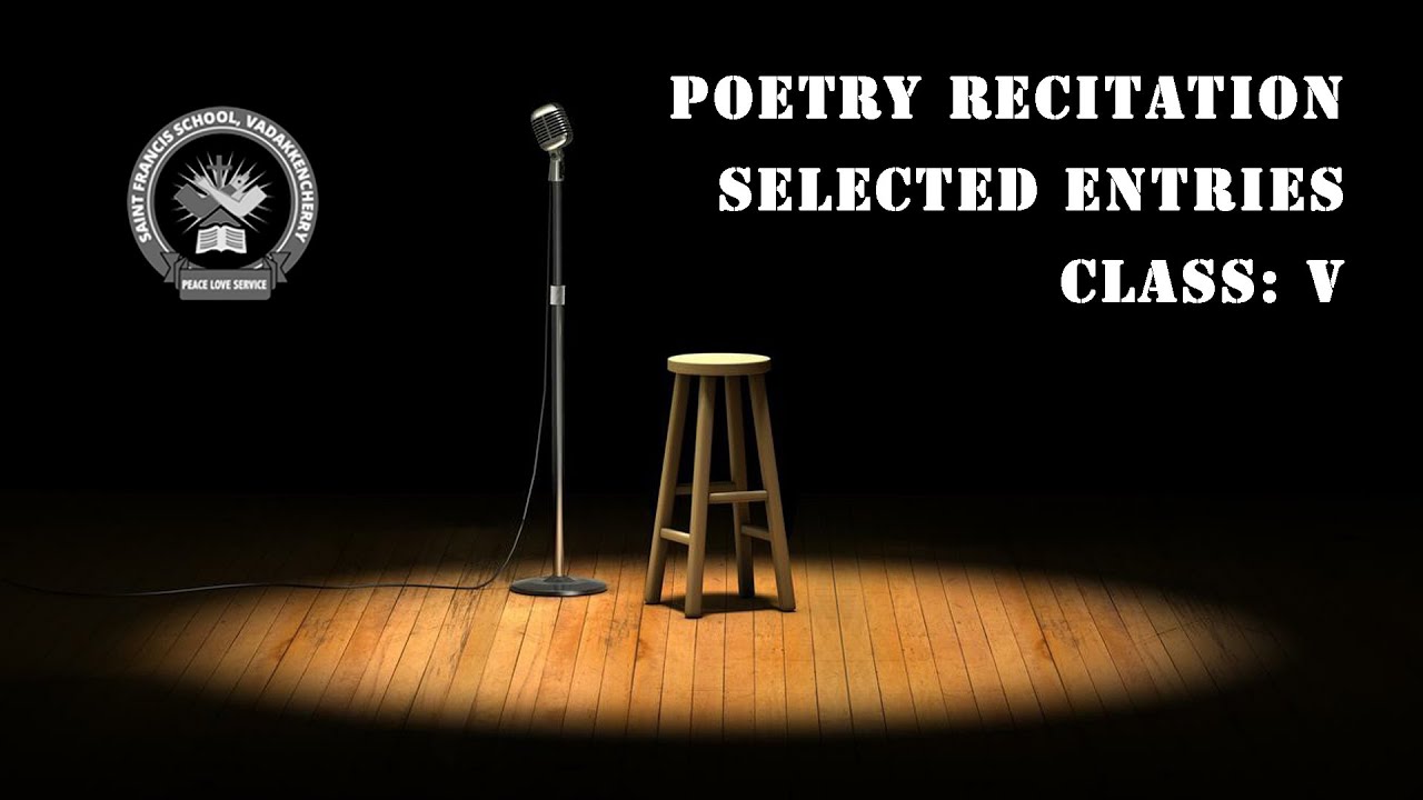 Poetry Recitation Competition| V Students | St. Francis School ...