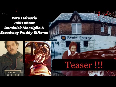 Peter “Pete the Pick” Lafroscia talks about Dominick Montiglio ...