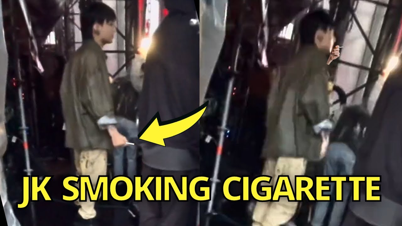 OMG Jungkook Spotted Cigarette Backstage at Global Citizen Concert 3D ...