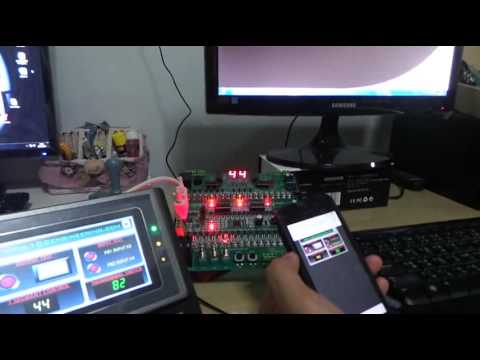 CONTROL PLC MITSUBISHI BY SMART PHONE - YouTube