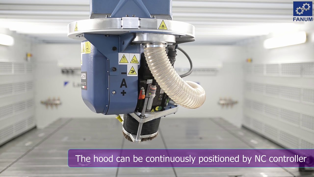 Kaptur odpylania ze sterowaniem CNC 5 osi / Dust extraction hood with ...