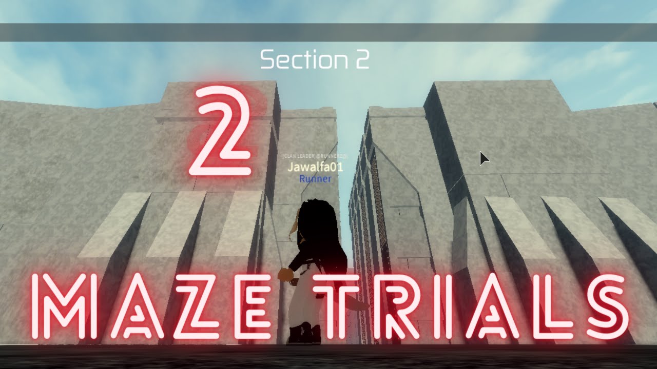 Escape to section 2 in Maze Trials games at Roblox! - YouTube