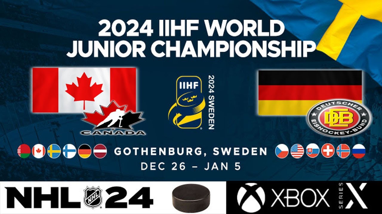 WJC 2024 - #26 - Group A - Canada vs Germany - YouTube