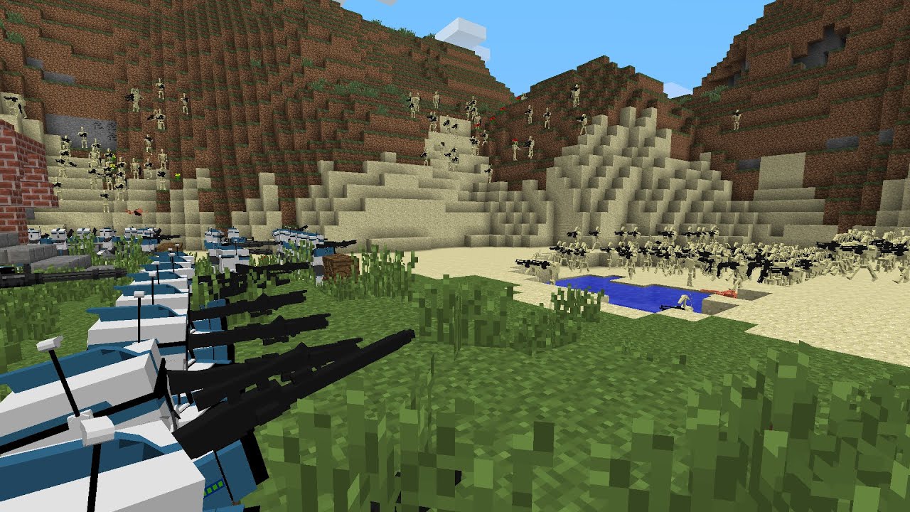 ARC Troopers vs. Battle Droids: EPIC LAST STAND, Minecraft Starwars NPC Battle, - YouTube