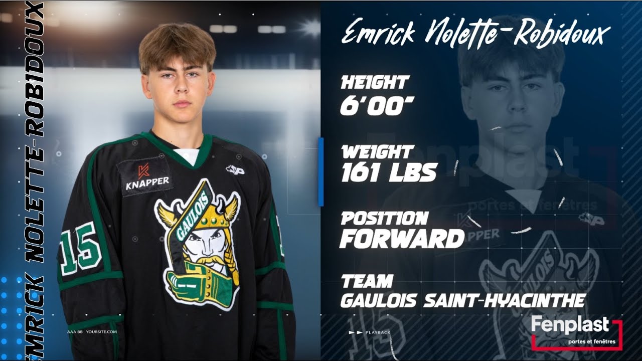 Fenplast QMJHL Prospects | Emrick Nolette-Robidoux - YouTube