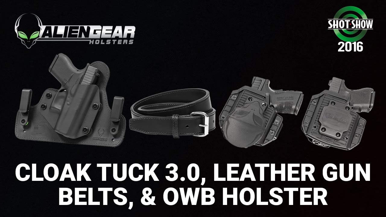 Alien Gear Holsters Cloak Tuck 3.0, Leather Belts, OWB Holster - SHOT ...