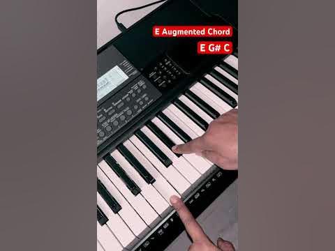Learning E Augmented Chords Piano Keyboard Shorts | Piano Shorts | Keyboard Shorts | Theory # ...