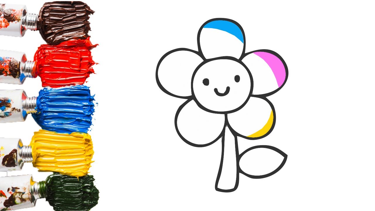 How to Draw a Flower | Drawing and Coloring | Drawing Simple Drawings ...