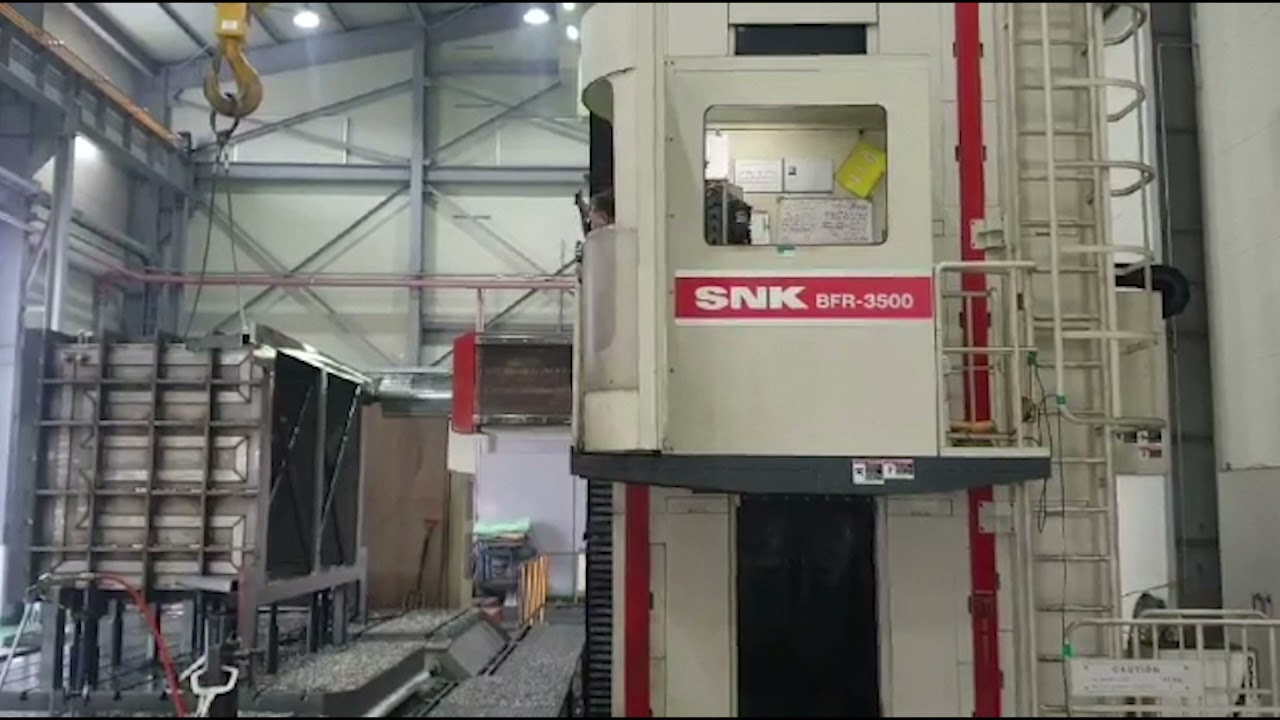 SNK BFR-3500 (2014) Horizontal floor type boring machine - YouTube