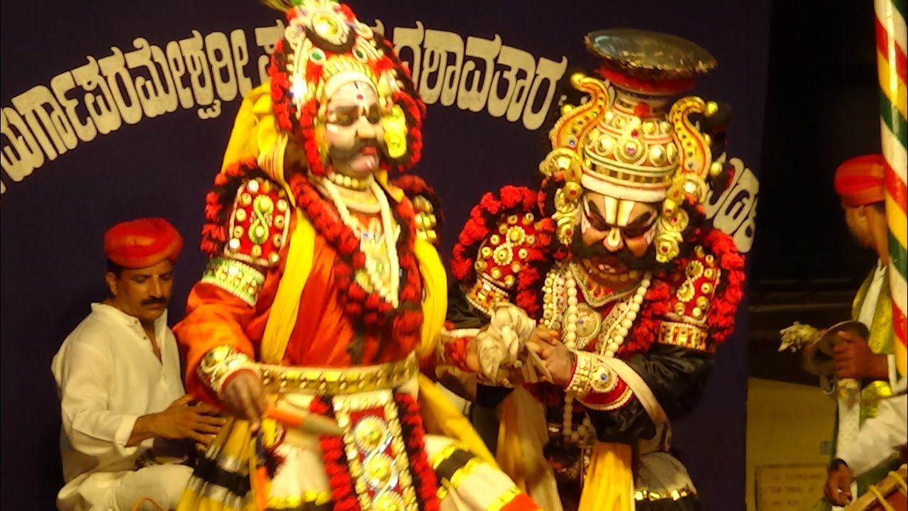 Yakshagana -- Chithrasena Kalaga - 7 - YouTube