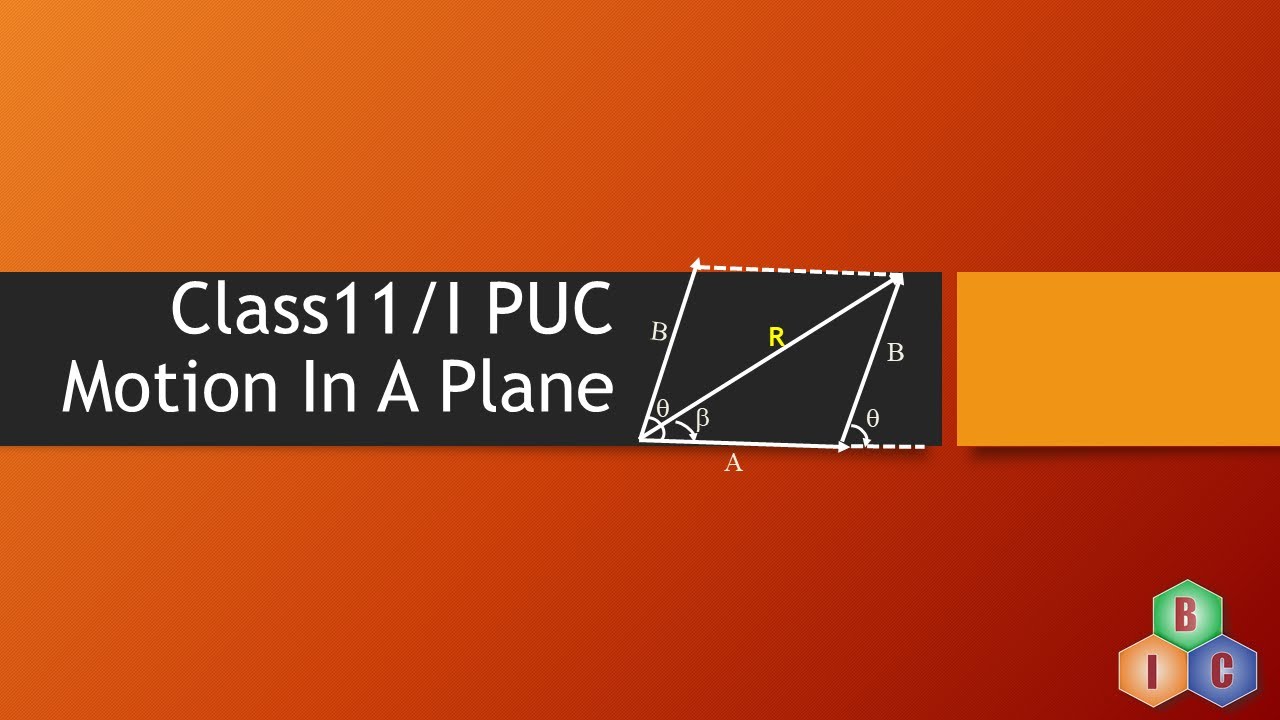 Class 11/ I PUC Motion In A Plane - 01 - Scalars And Vectors - YouTube
