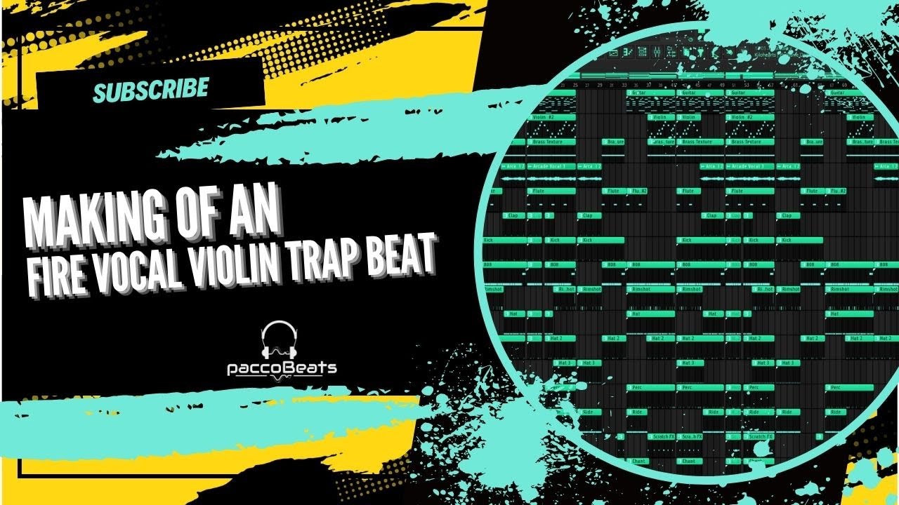 FL Studio Making of an Fire Vocal Violin Trap Type Beat/Making a beat ...