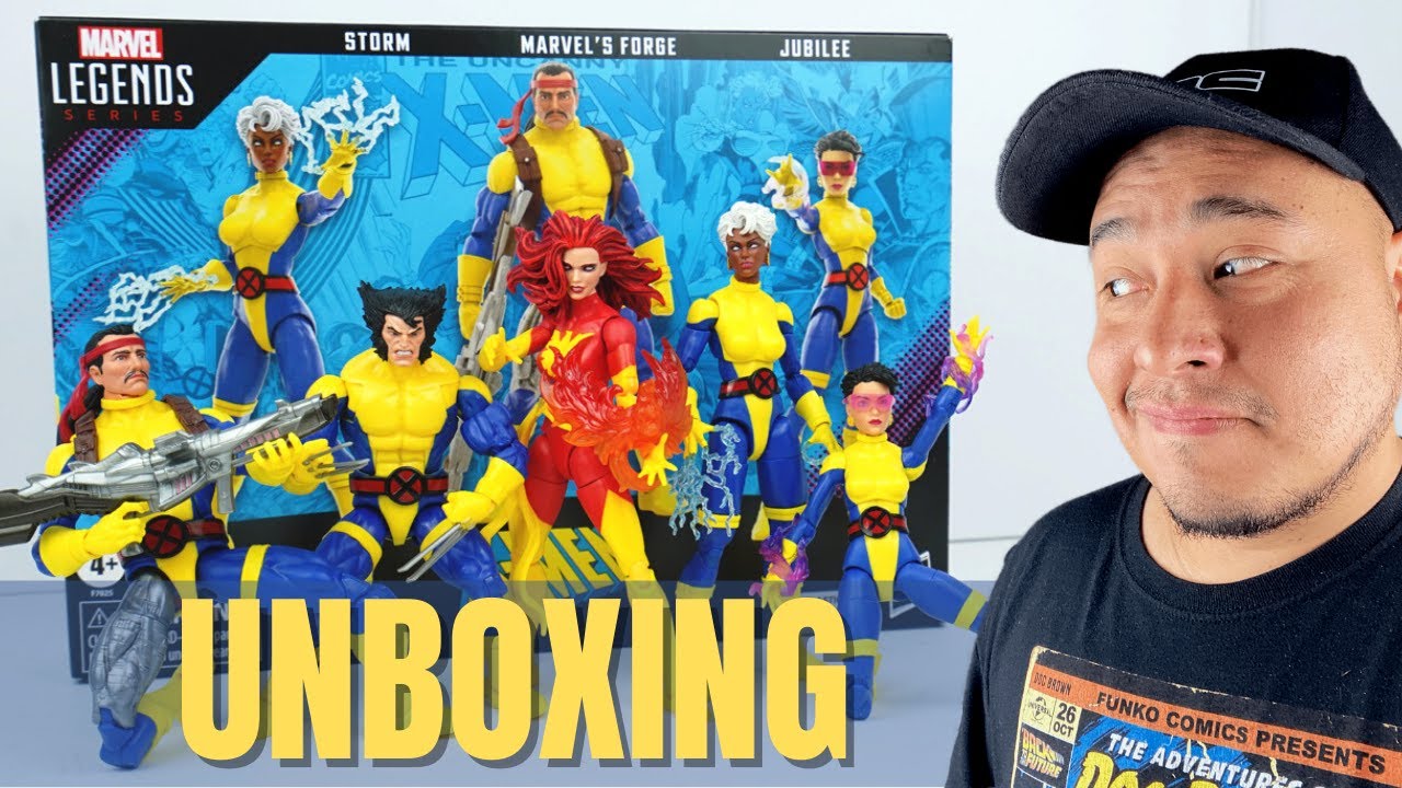 MARVEL LEGENDS X MEN TORMENTA FORGE Y JUBILO 60 ANIVERSARIO UNBOXING ...