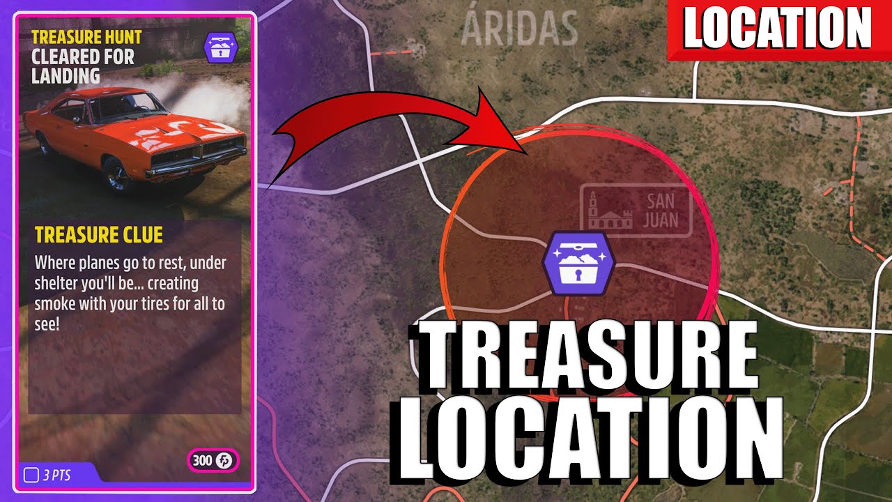 Forza Horizon 5 TREASURE HUNT CLEARED FOR LANDING - Chest Location ...