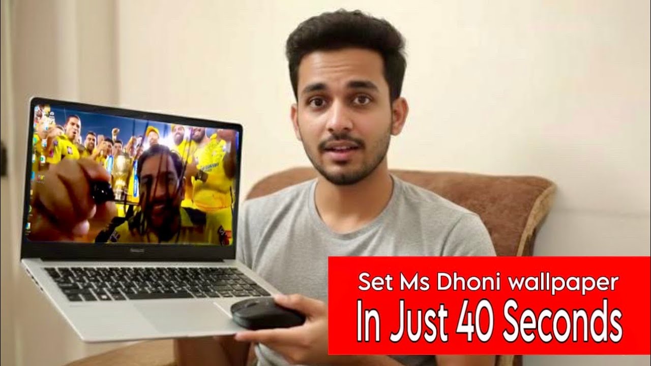 How To Set Ms Dhoni Signature On Camera Live Wallpaper On PC - YouTube
