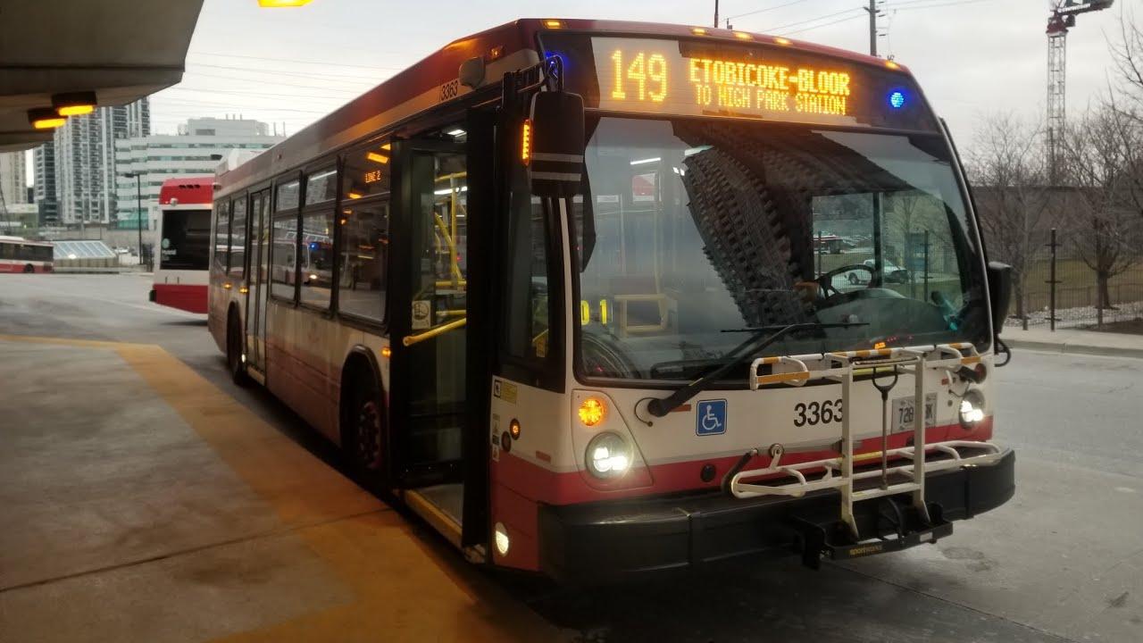 TTC 3363 on route 149 Etobicoke-bloor [RIDE VIDEO] - YouTube