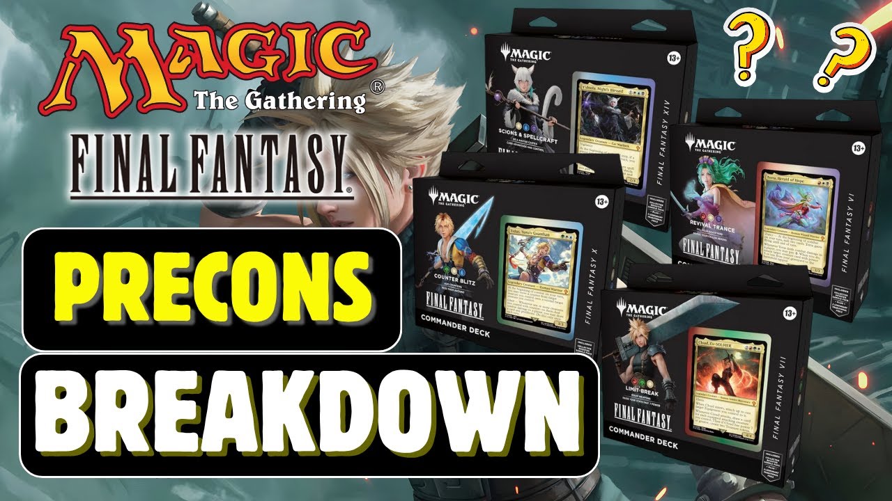 Breaking Down the Final Fantasy MTG Precon Decks! | Full Analysis ...