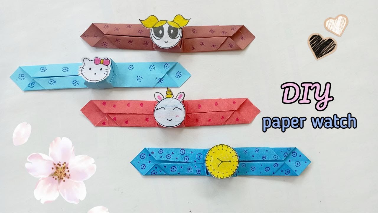 How to creat a paper watch - YouTube