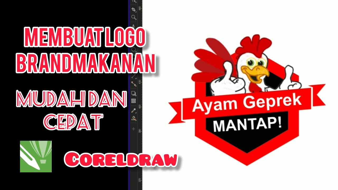 Desain logo brand sendiri mudah dan cepat #desainpemula #designgrafis # ...