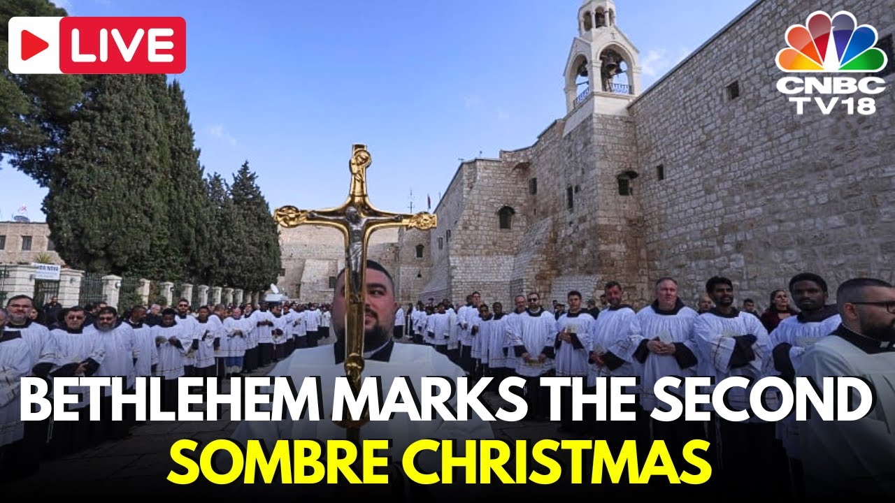 LIVE: Bethlehem Marks Sombre Christmas Under Shadow of War | Nativity ...