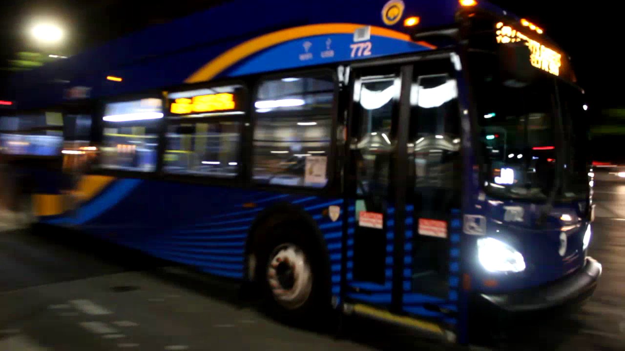 MTA New York City Bus New Flyer XN40 772 on the B16! - YouTube
