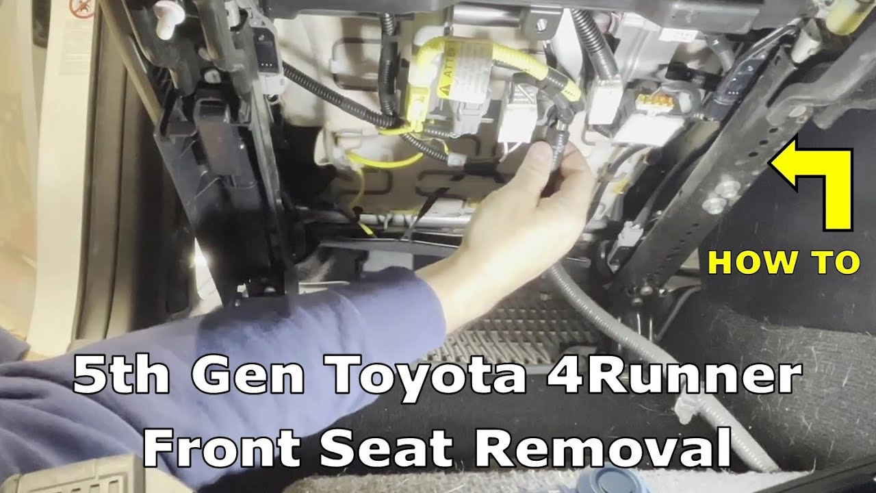 HOW TO | 5th Gen Toyota 4Runner Front Seat Removal | Super Easy DIY ...