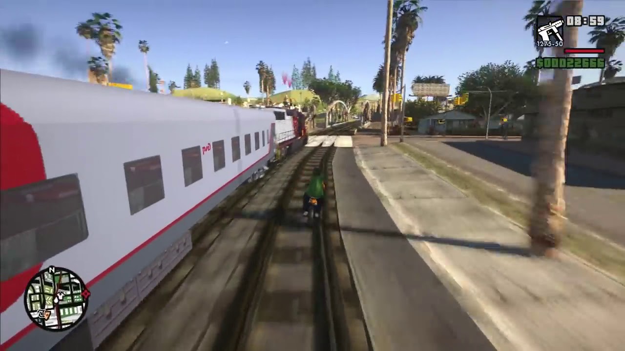 GTA San Andreas - Follow the Damn Train CJ (V Graphics) - YouTube