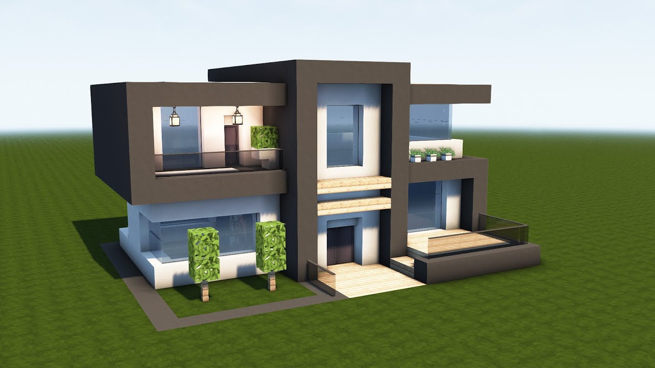 Moderne Minecraft Hus Minecraft Modern House ( Tutorial In The