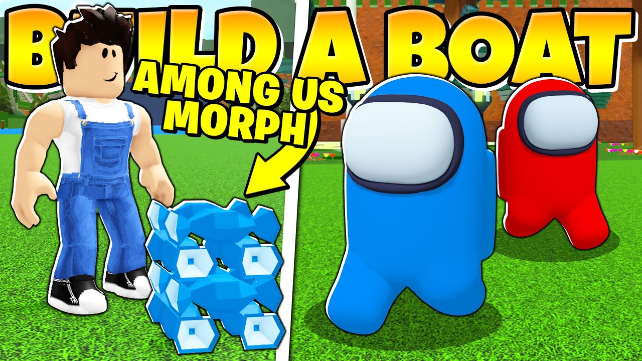 AMONG US SMALL ARMOR MORPH In Build a Boat! - YouTube