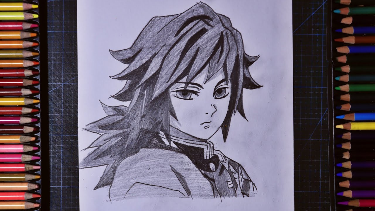 How To Draw Giyu Tomioka || Demon Slayer || Anime Drawing Step By Step ...