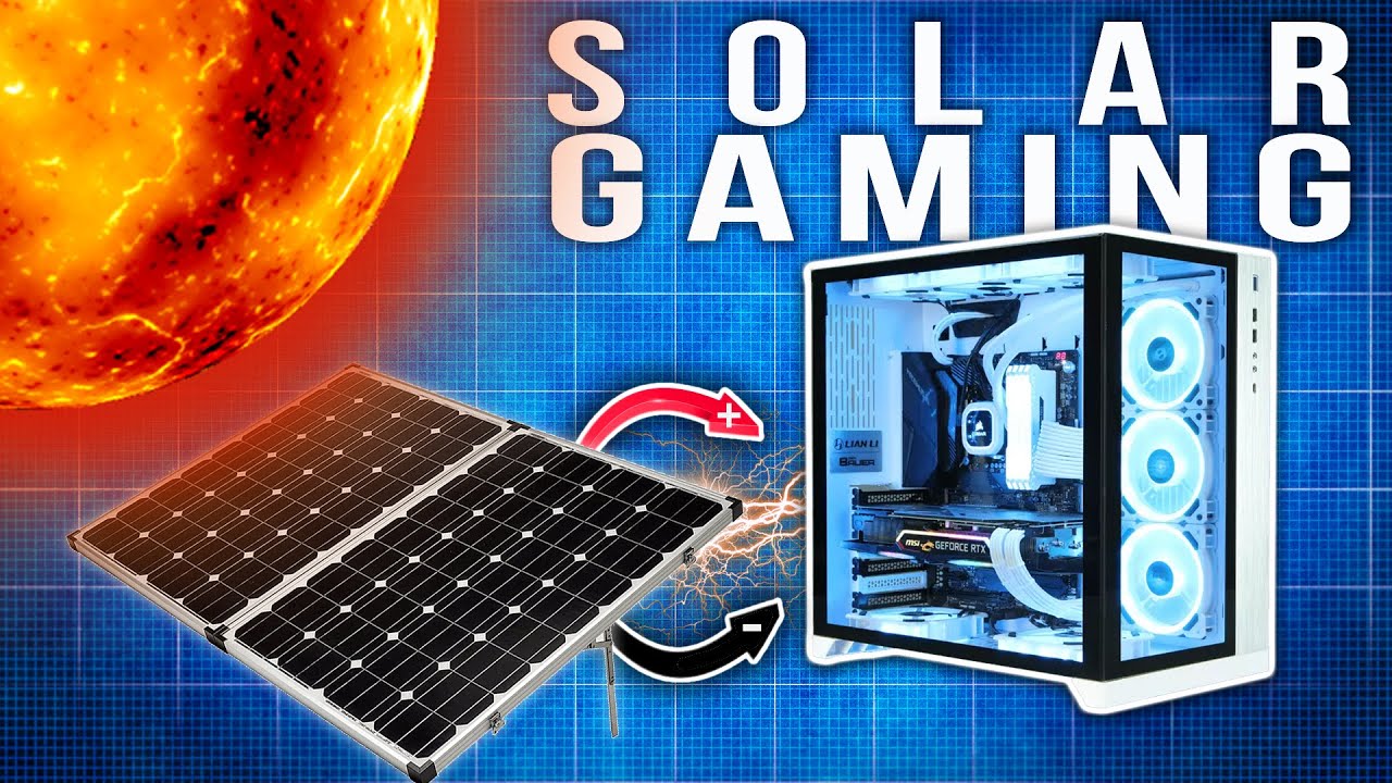 Gaming PC Powered Entirely by the Sun - YouTube